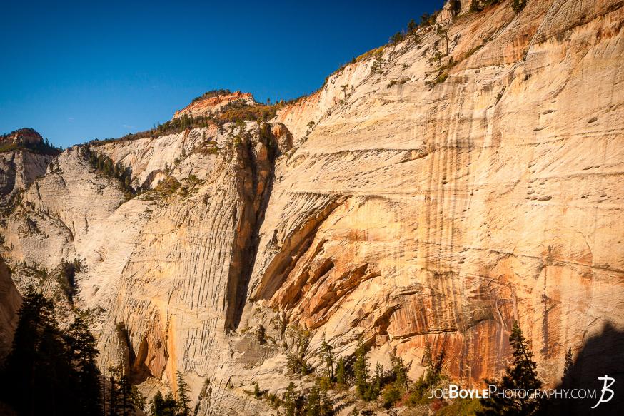 Buy "Canyon Wall Cliff Face on the West Rim Trail in Zion National Park ...